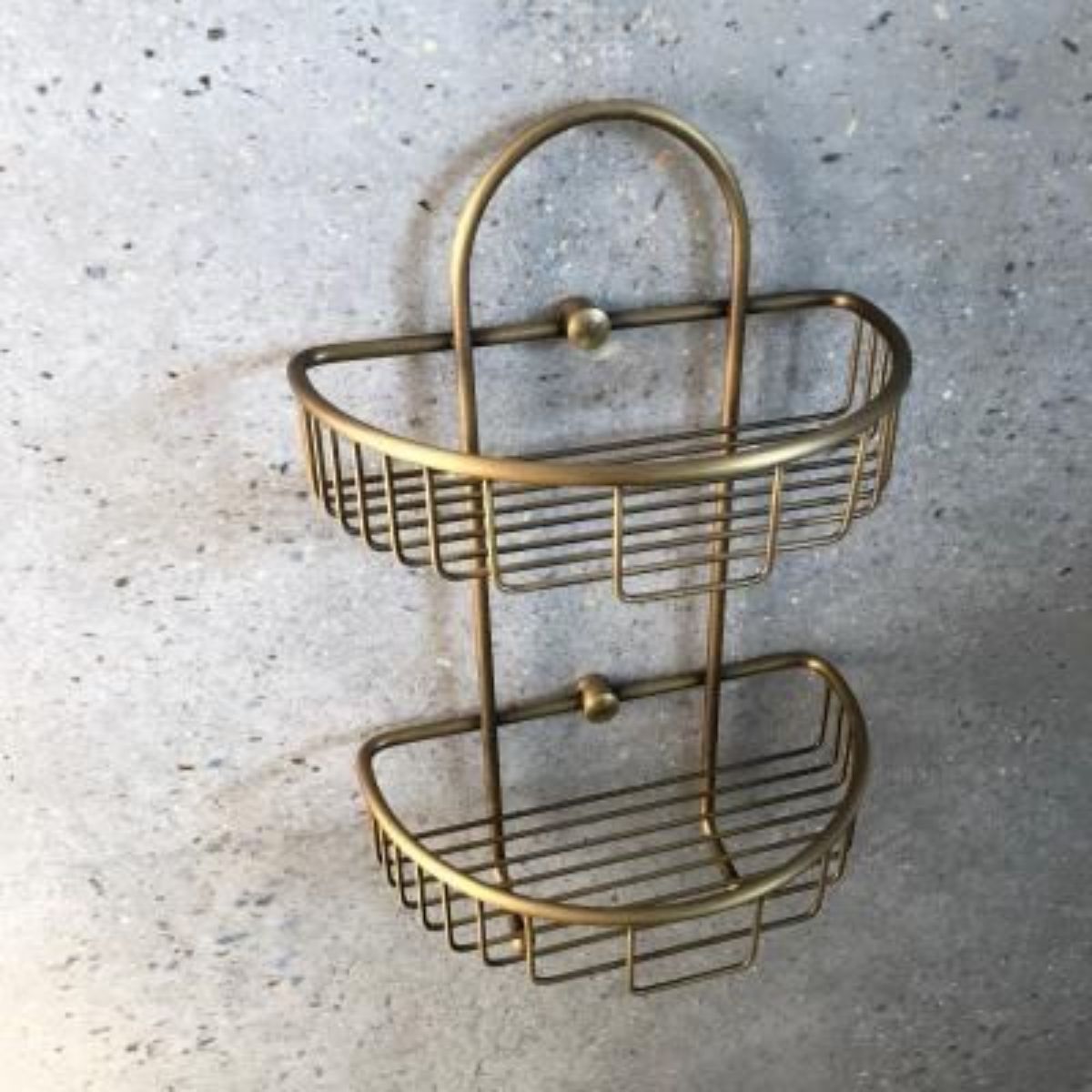 Antique Brass Wall mounted Shower Caddies – Orejen