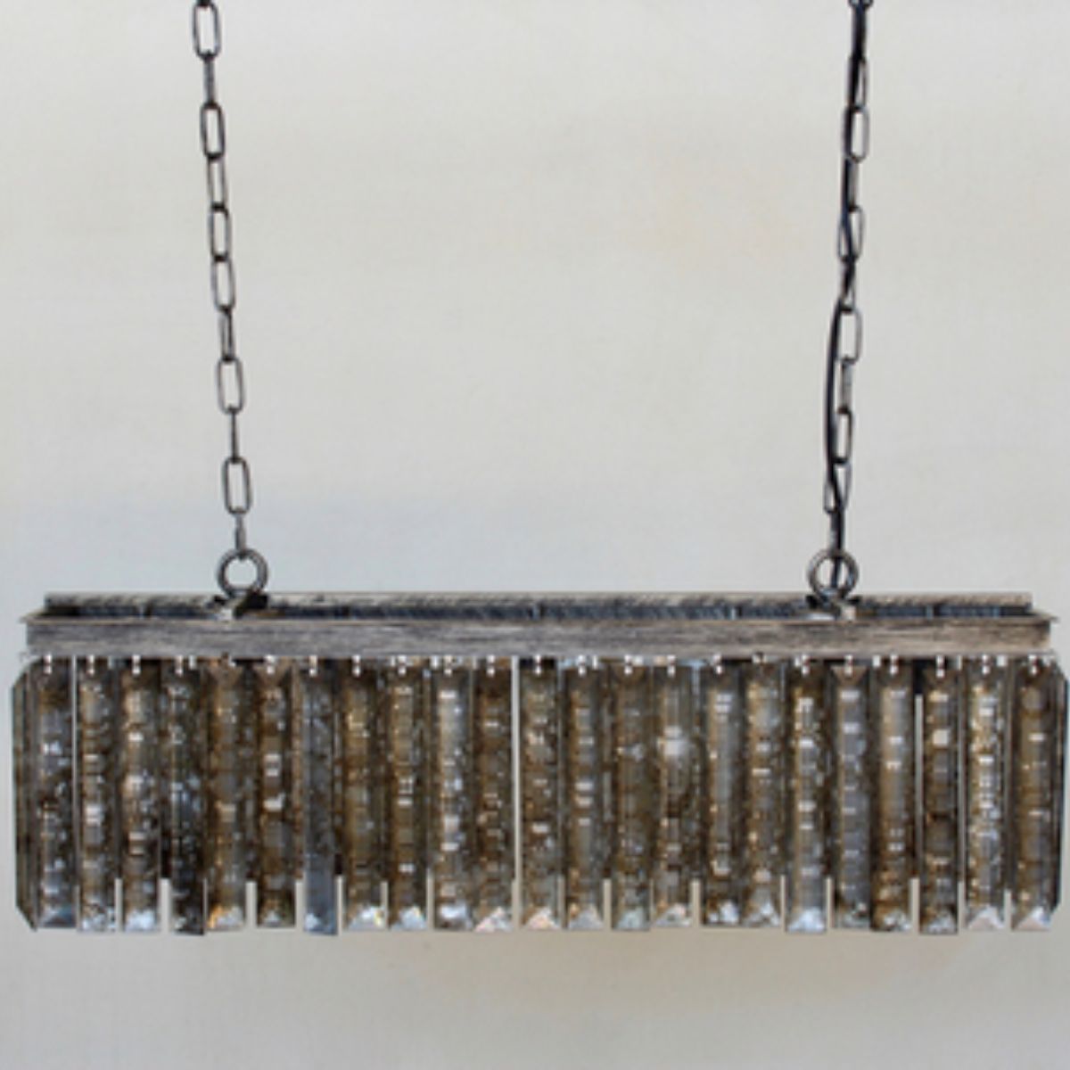 Antique Silver Glass Octagonal Light – Orejen